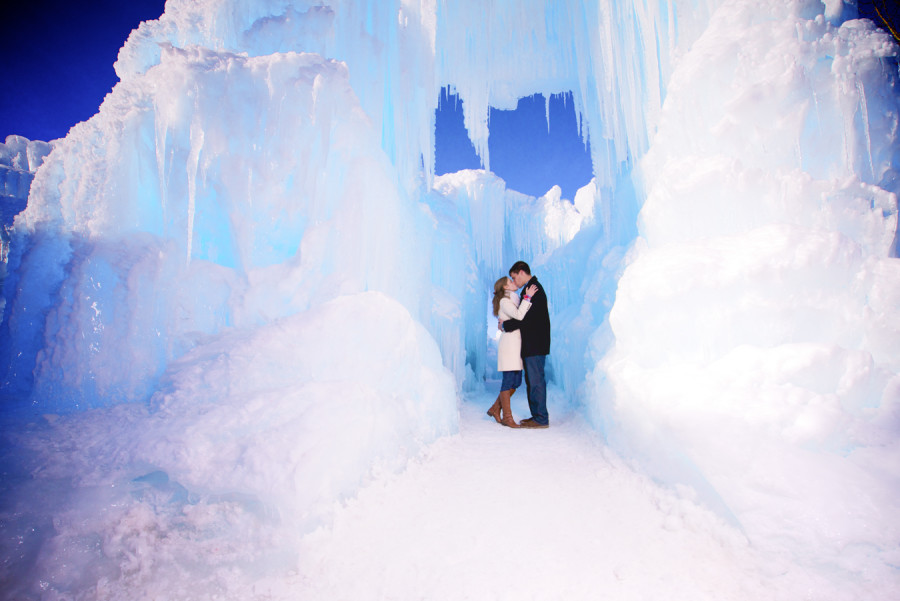 Proposal in Breckenridge at the Icecastles with Photography