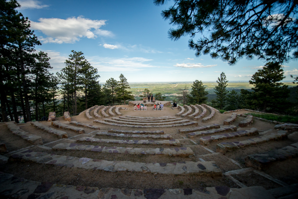 Wedding at Sunrise Amphitheater on Flagstaff Mountain