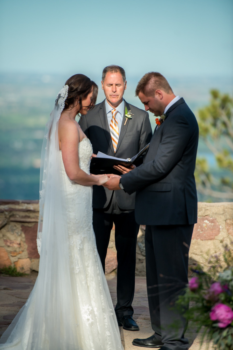 Wedding at Sunrise Amphitheater on Flagstaff Mountain