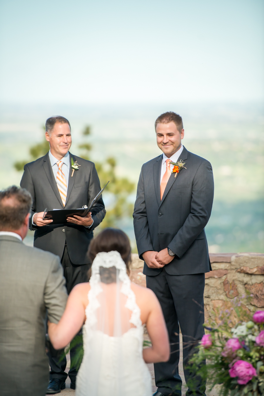 Sunrise Amphitheater Wedding Father Giving Away Bride | Colorado ...