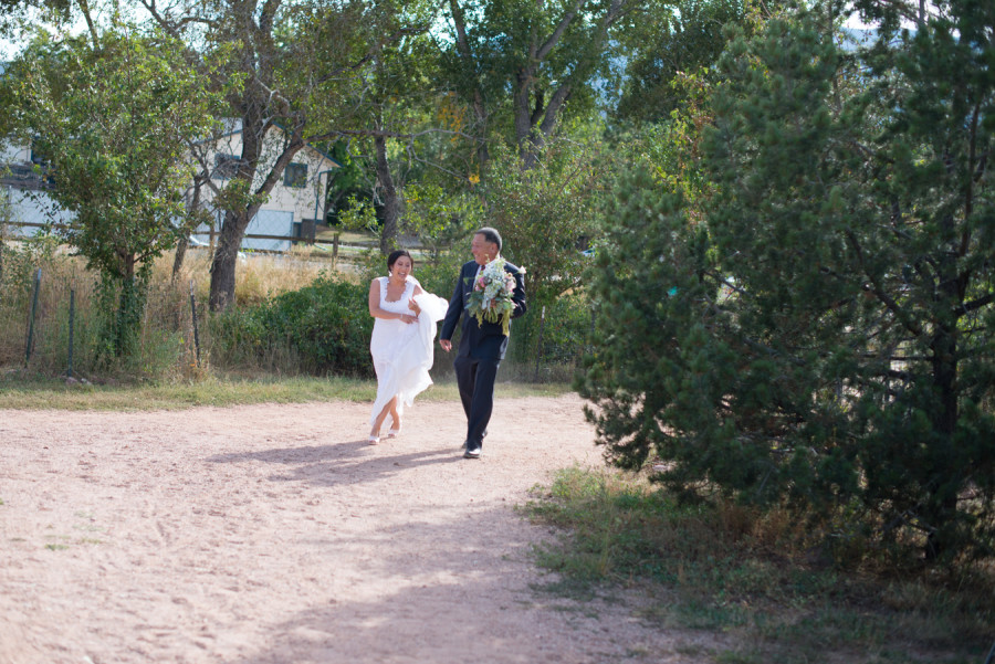 Wedding at American Mother's Chapel at Rock Ledge Ranch