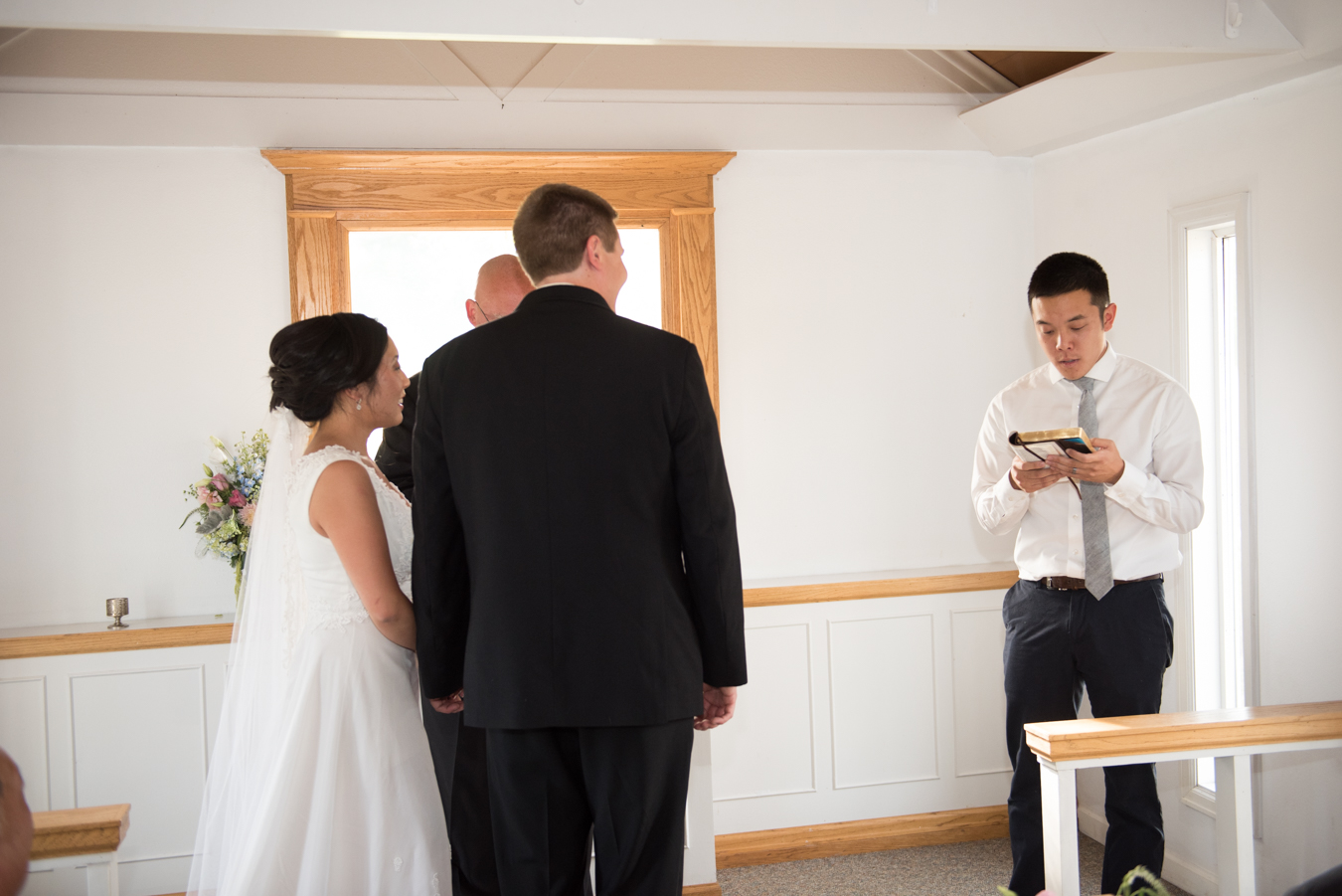Wedding at American Mother's Chapel at Rock Ledge Ranch