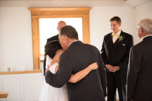 Wedding at American Mother's Chapel at Rock Ledge Ranch