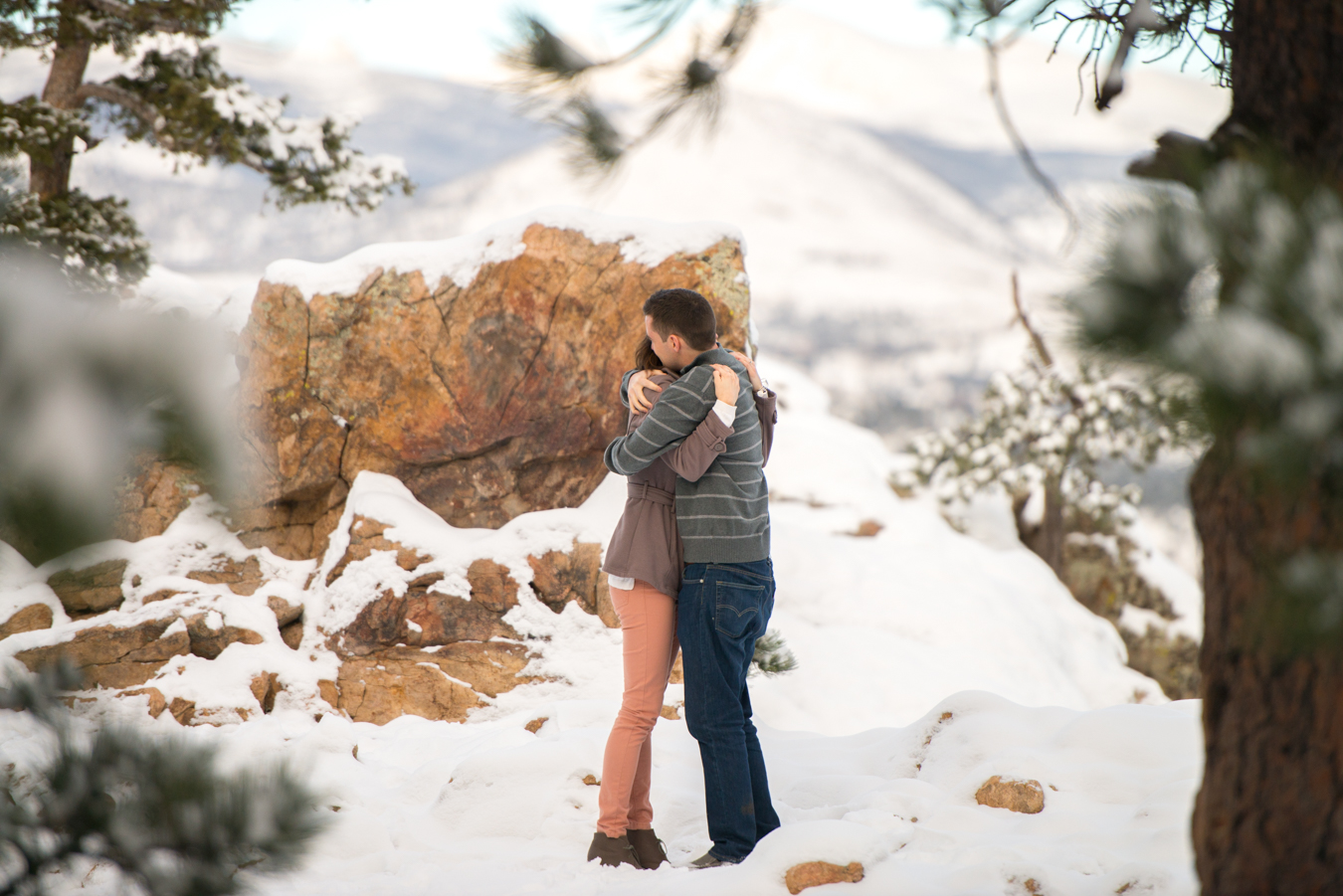 Proposal at Flagstaff Mountain In Boulder, Colorado