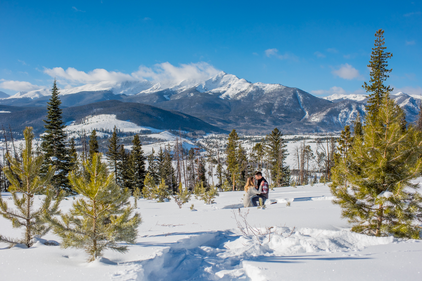 Proposal at Sapphire Point Overlook during a Photoshoot