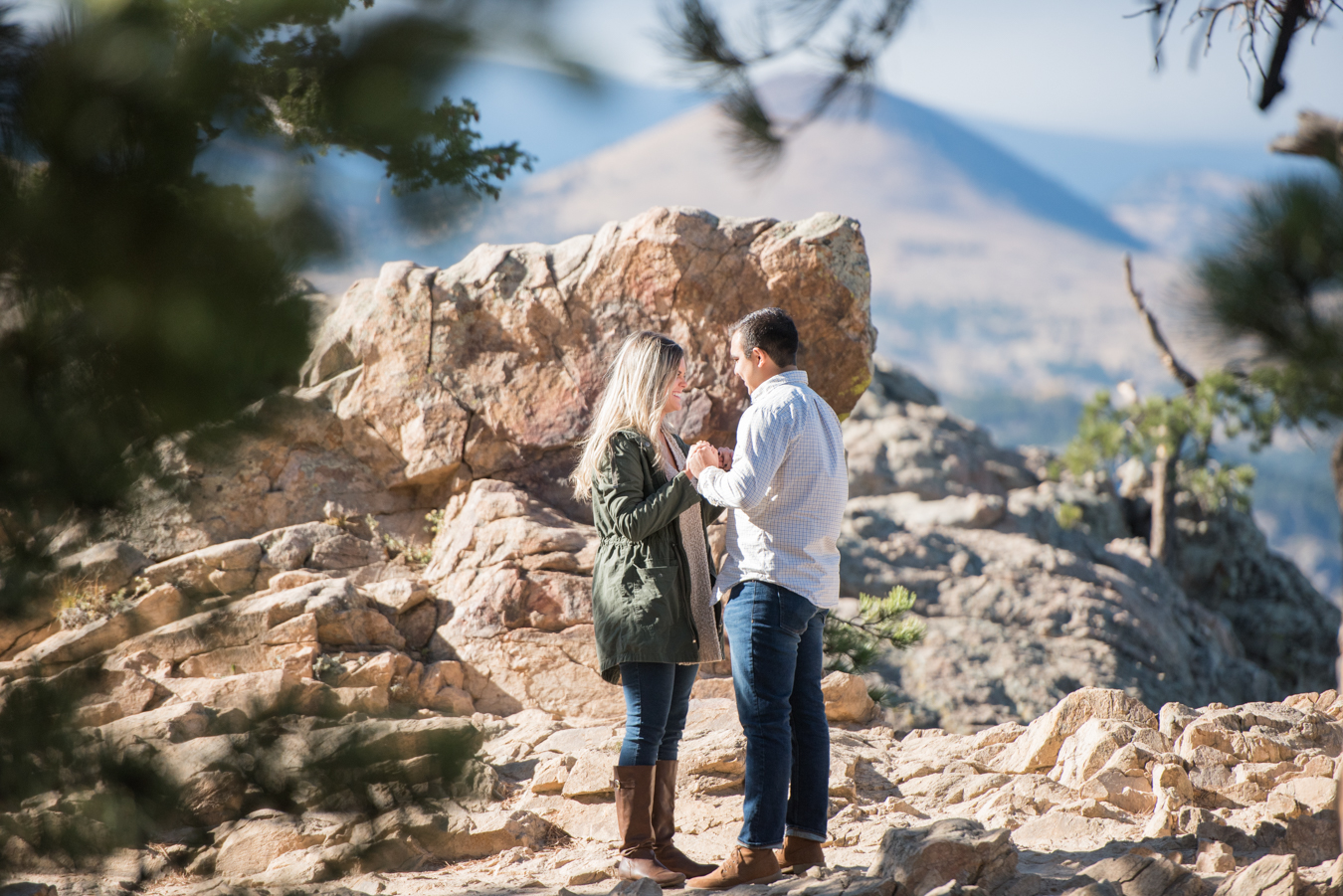 Proposal at Lost Gulch Overlook in Boulder Colorado