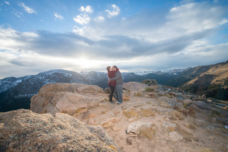 Proposal at Forest Canyon Overlook in RMNP on Trail Ridge Rd