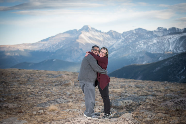 Proposal at Forest Canyon Overlook in RMNP on Trail Ridge Rd