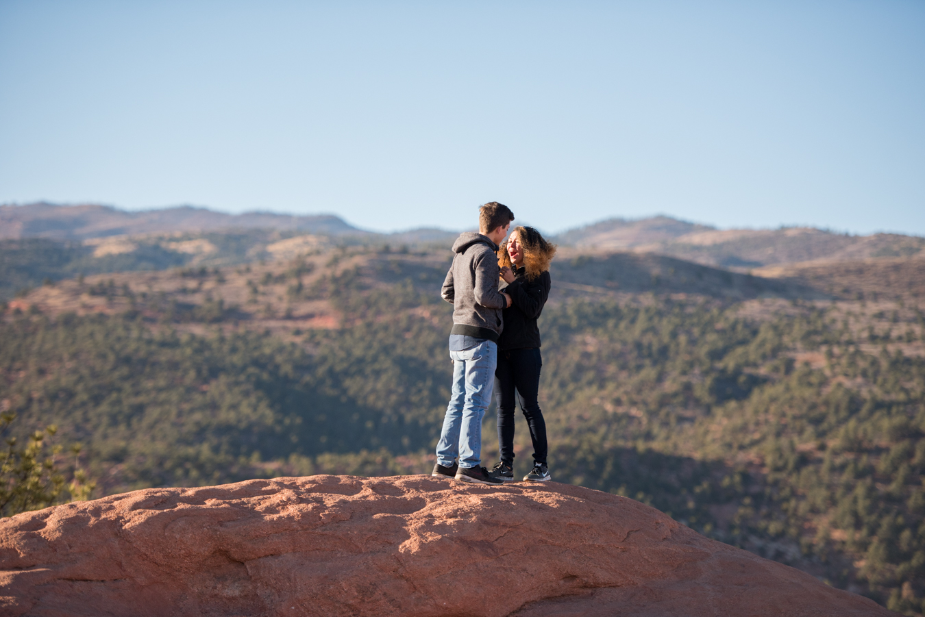 Proposal at High Point Overlook in Colorado Springs