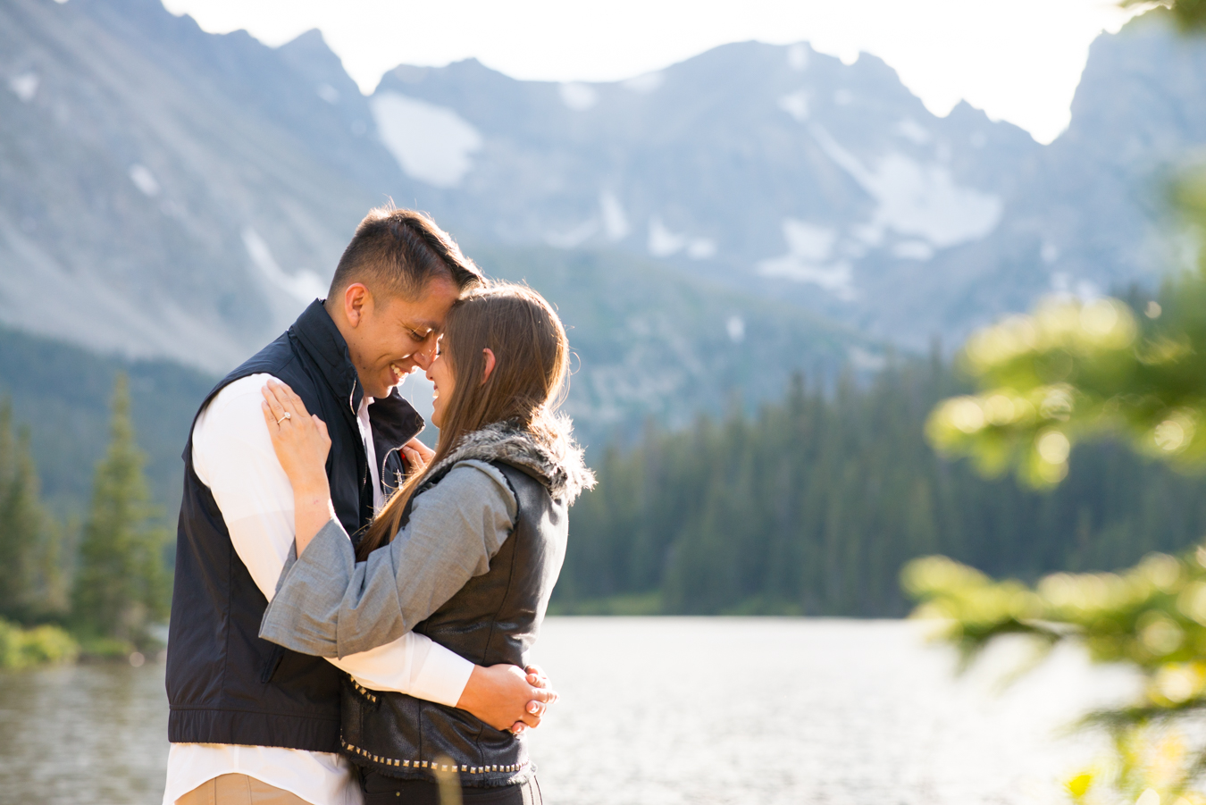 Proposal at Long Lake in the Mountains Near Brainard lake