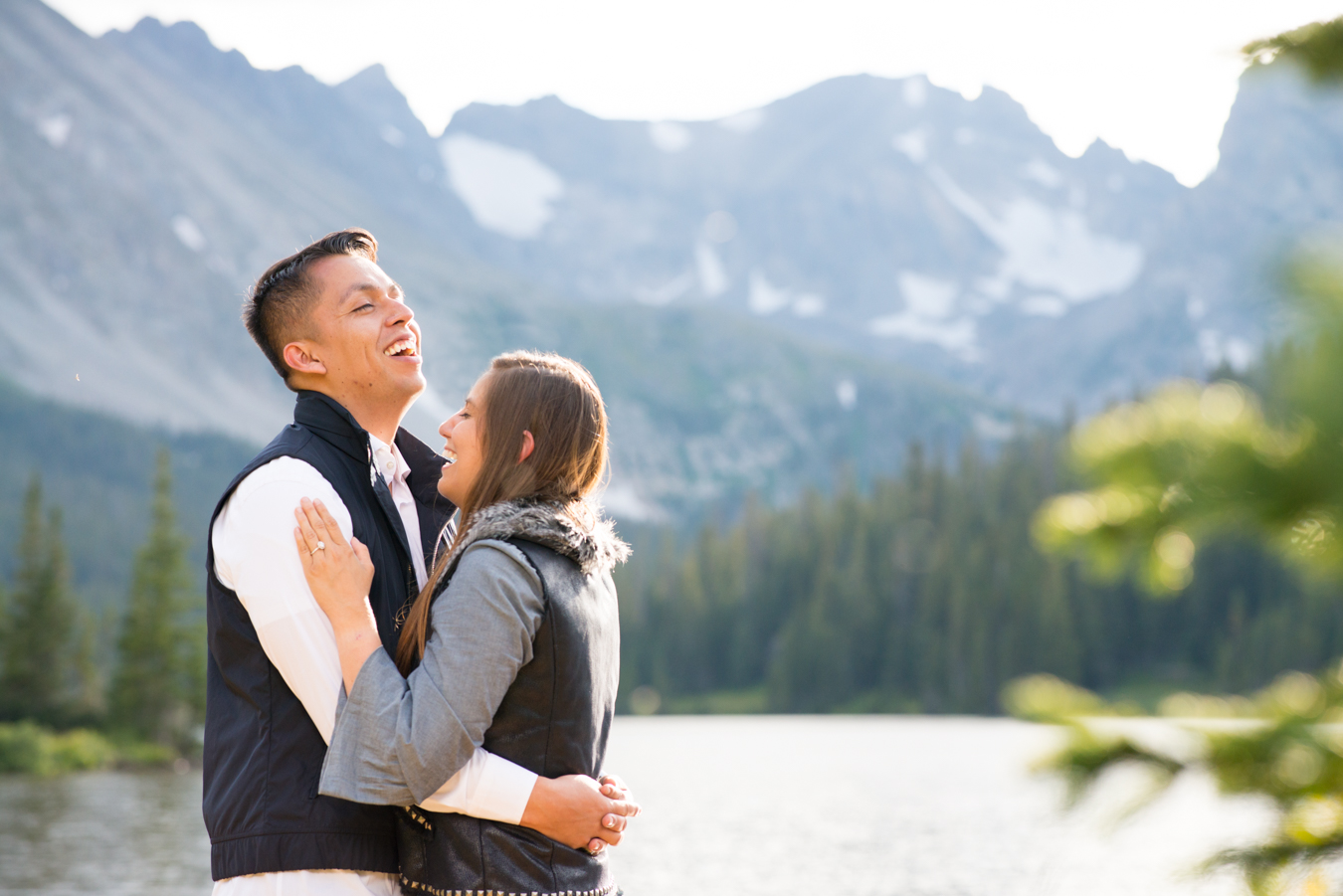 Proposal at Long Lake in the Mountains Near Brainard lake
