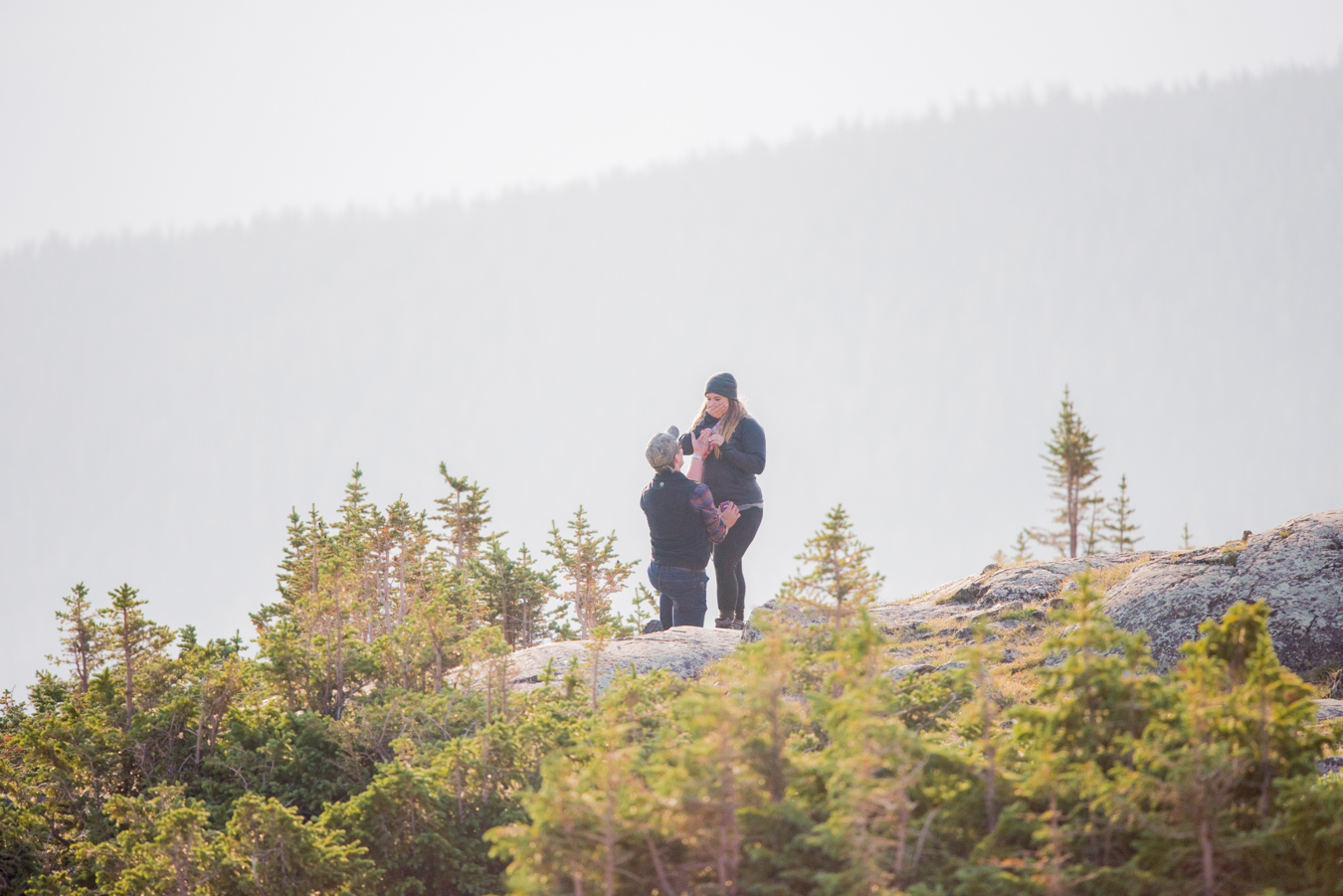 Proposal at Upper Mowhawk Lake outside of Breckenridge, CO