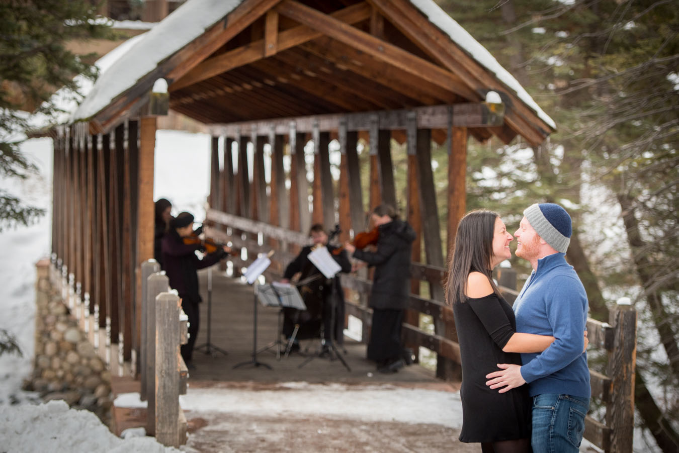 Romantic proposal in Vail with Photos, Video, String Quartet