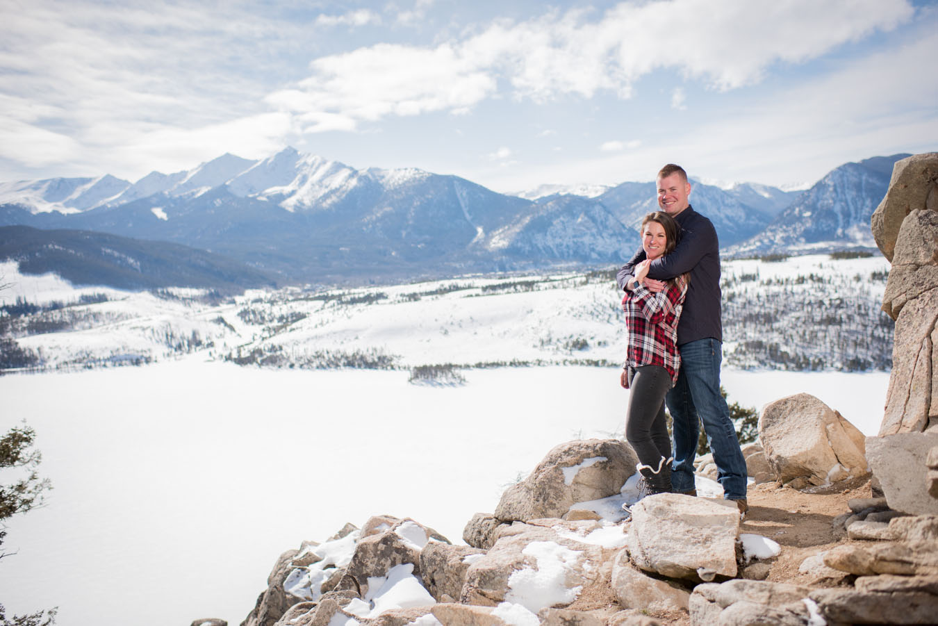 Proposal Photography at Sapphire Point Overlook in Colorado
