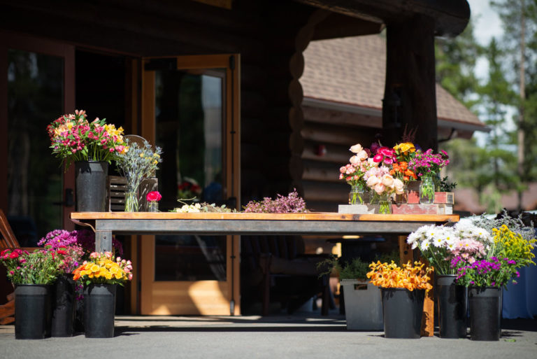 Wedding at the Breckenridge Nordic Center in Breckenridge