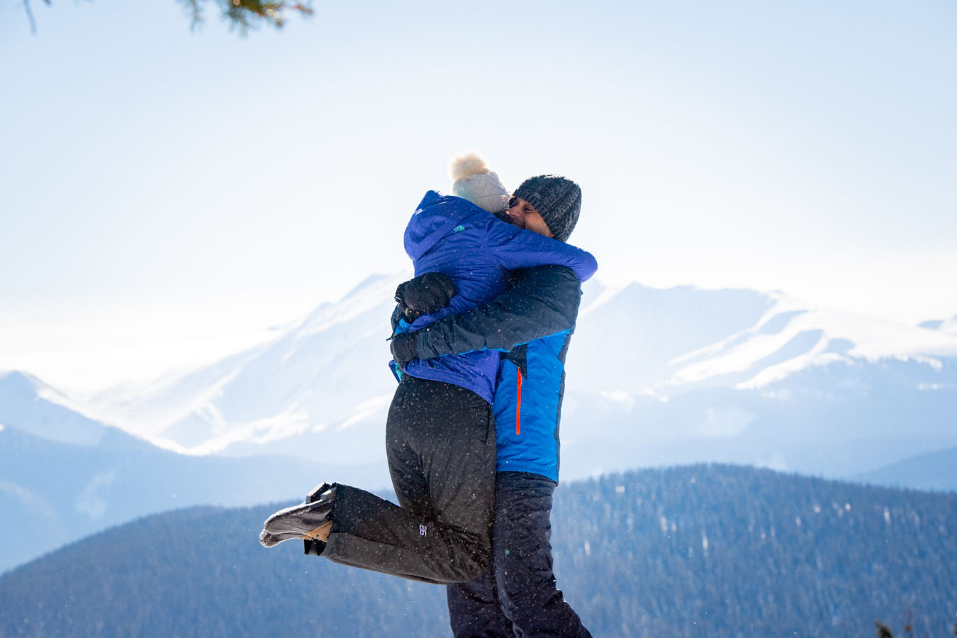 Proposal near the Alpenglow Stube in Keystone