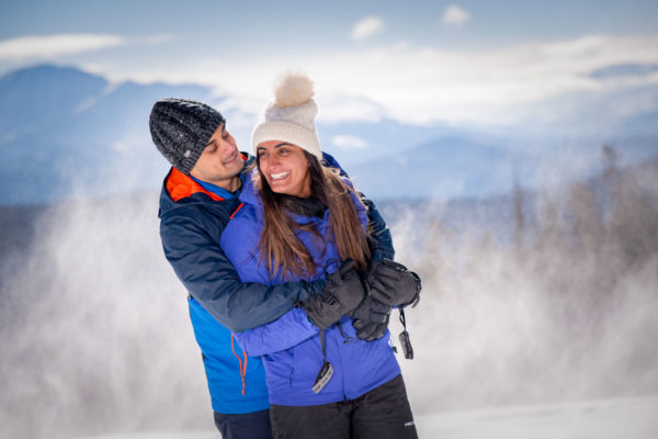 Proposal near the Alpenglow Stube in Keystone