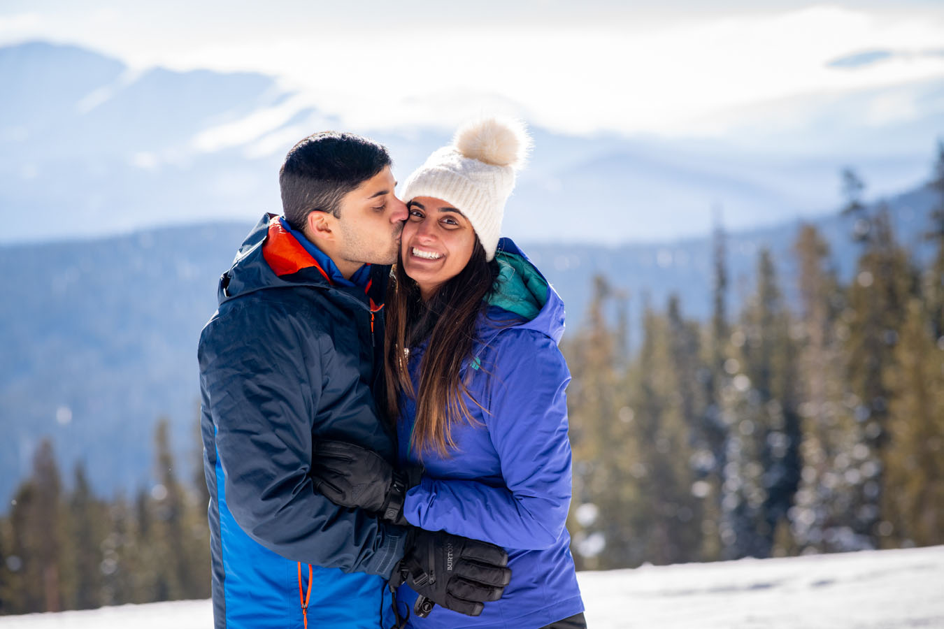 Proposal near the Alpenglow Stube in Keystone