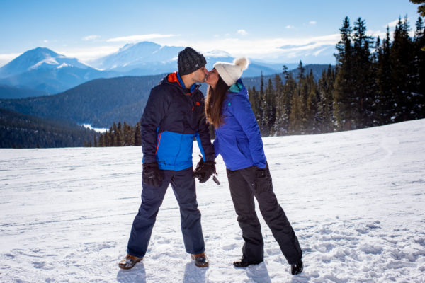 Proposal near the Alpenglow Stube in Keystone