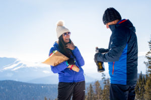 Proposal near the Alpenglow Stube in Keystone