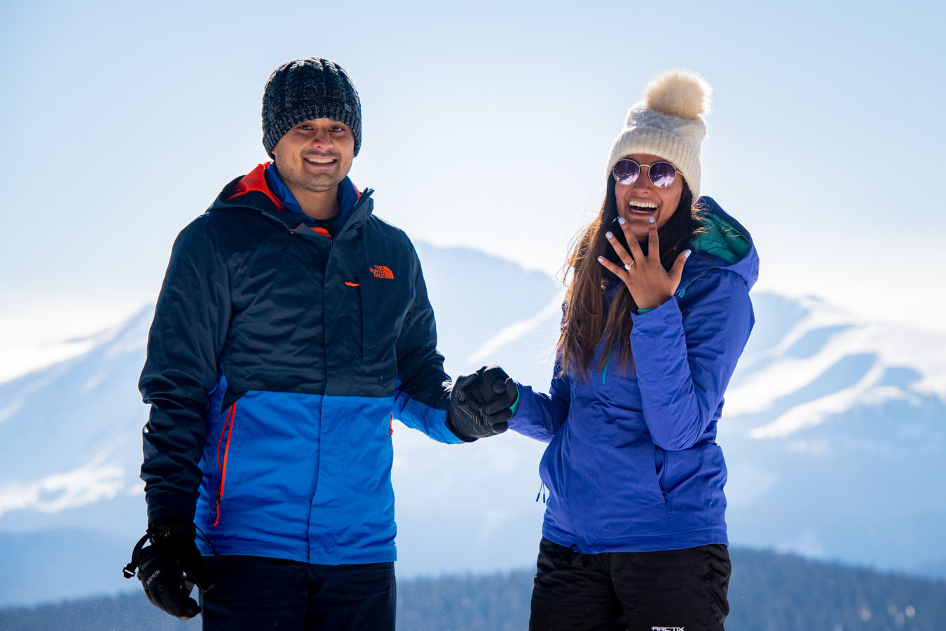 Proposal near the Alpenglow Stube in Keystone