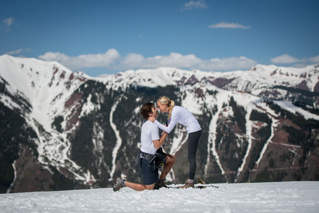 Aspen Mountain Spring Proposal Surprise Engagement | Colorado Wedding ...