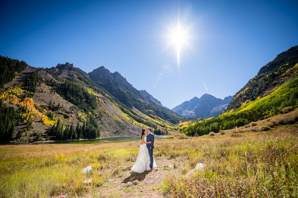 Maroon Bells Amphitheatre Wedding with Epic Fall Colors